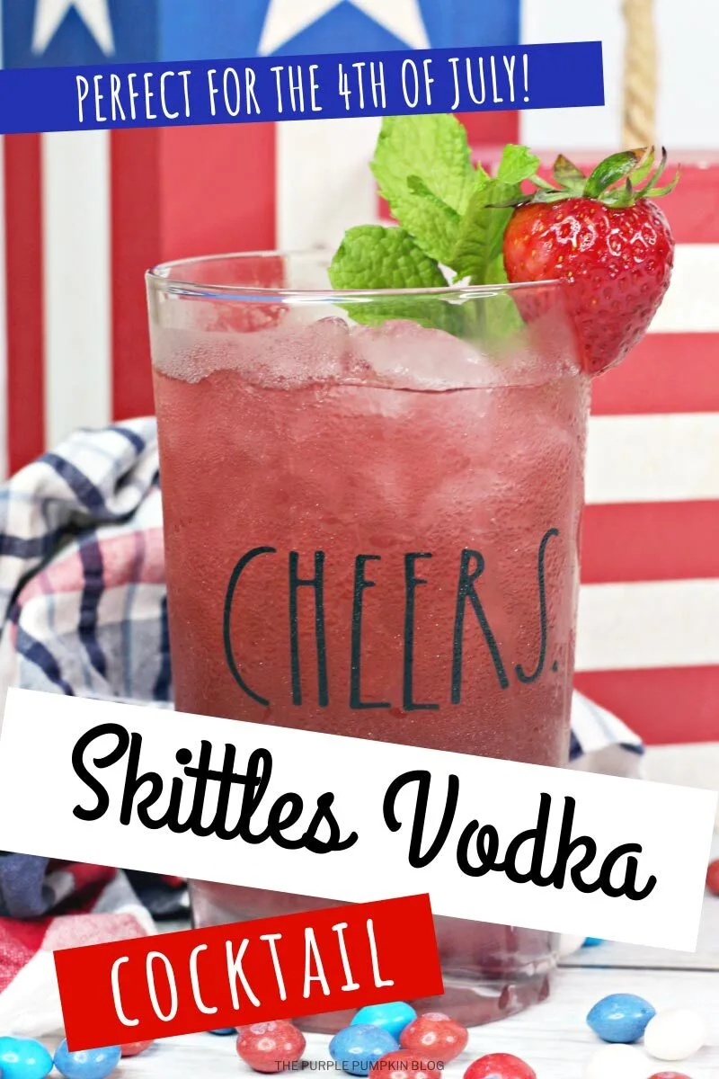 Skittles Vodka Cocktail + How To Infuse Vodka with Skittles Candy