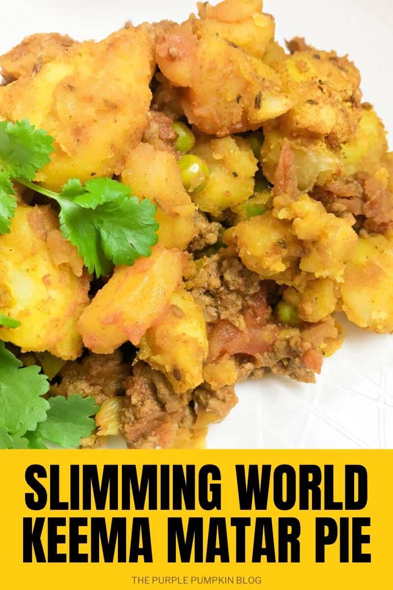 Indian Keema Matar Pie with Bombay Potato Topping
