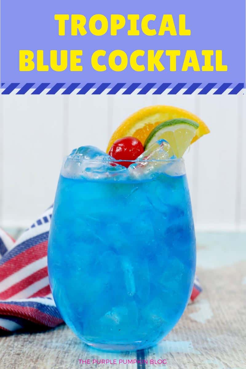Tropical Blue Cocktail - Blue Rumba