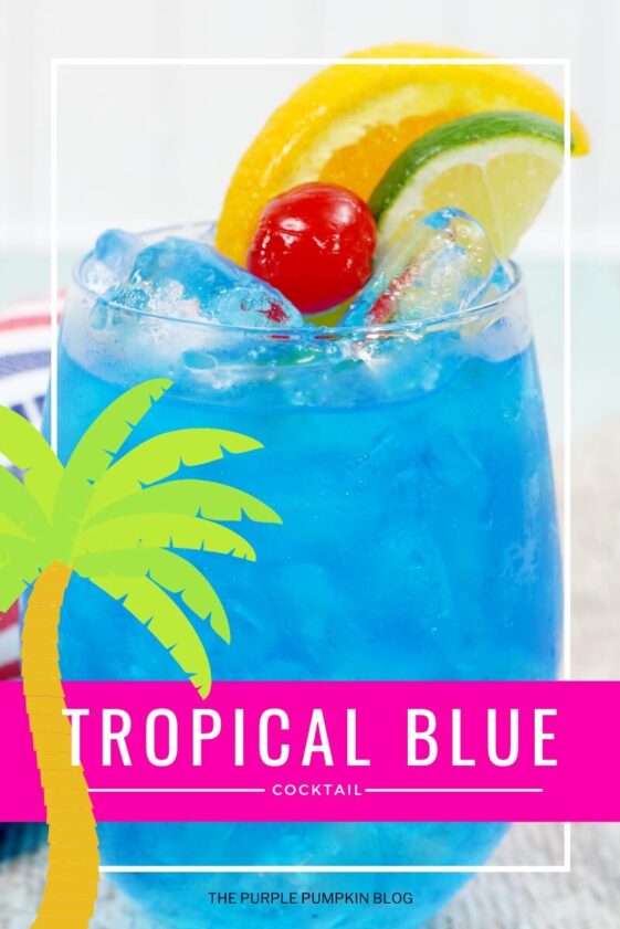 Tropical Blue Cocktail - Blue Rumba