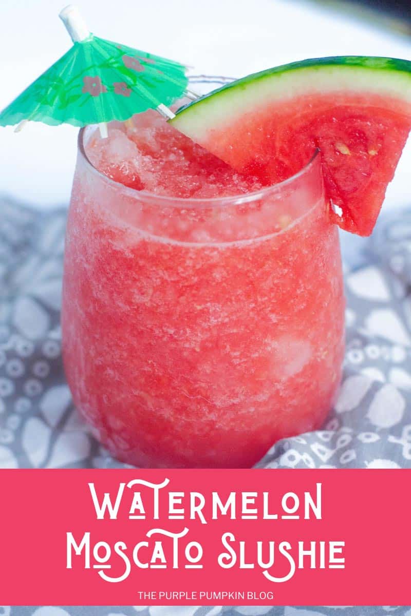 Watermelon Moscato Slushie Cocktail - Perfect for Sunny Summer Days!
