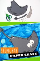 Paper Stingray Craft with Free Printable Template!