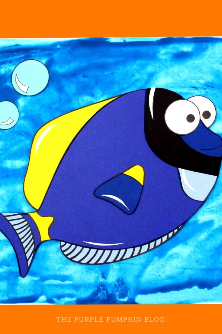 Adorable Blue Tang Paper Craft! Make a Paper Dory!