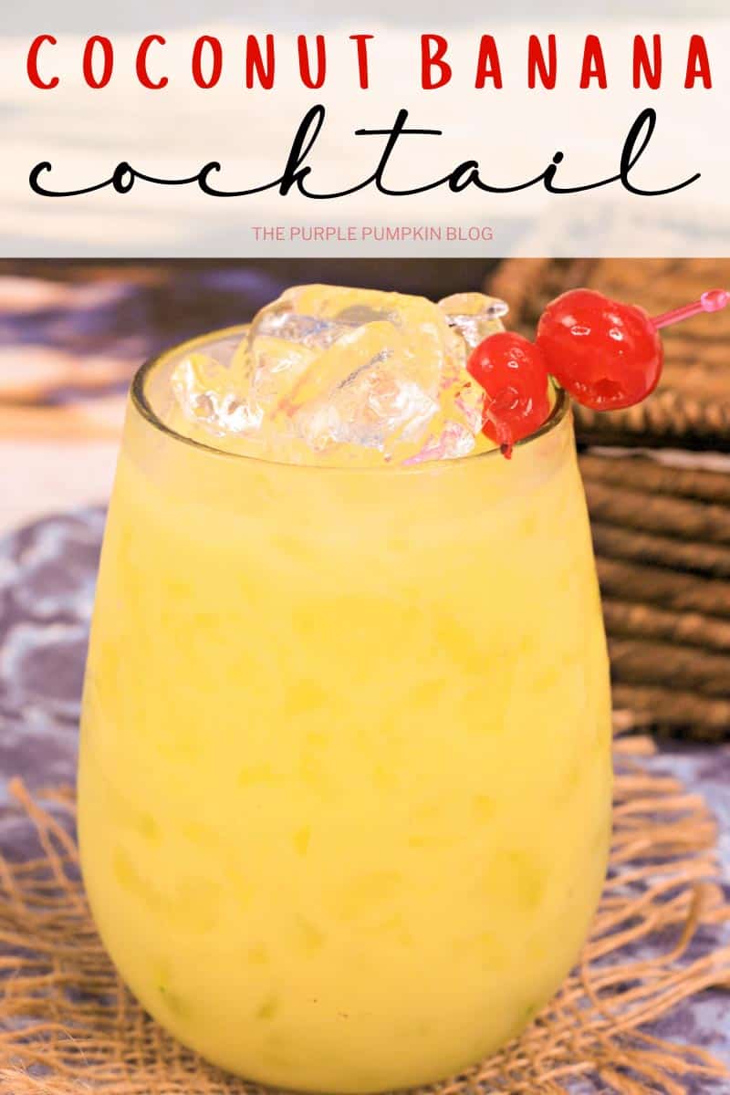 Banana Colada - A Tropical Rum Banana Cocktail for Parties