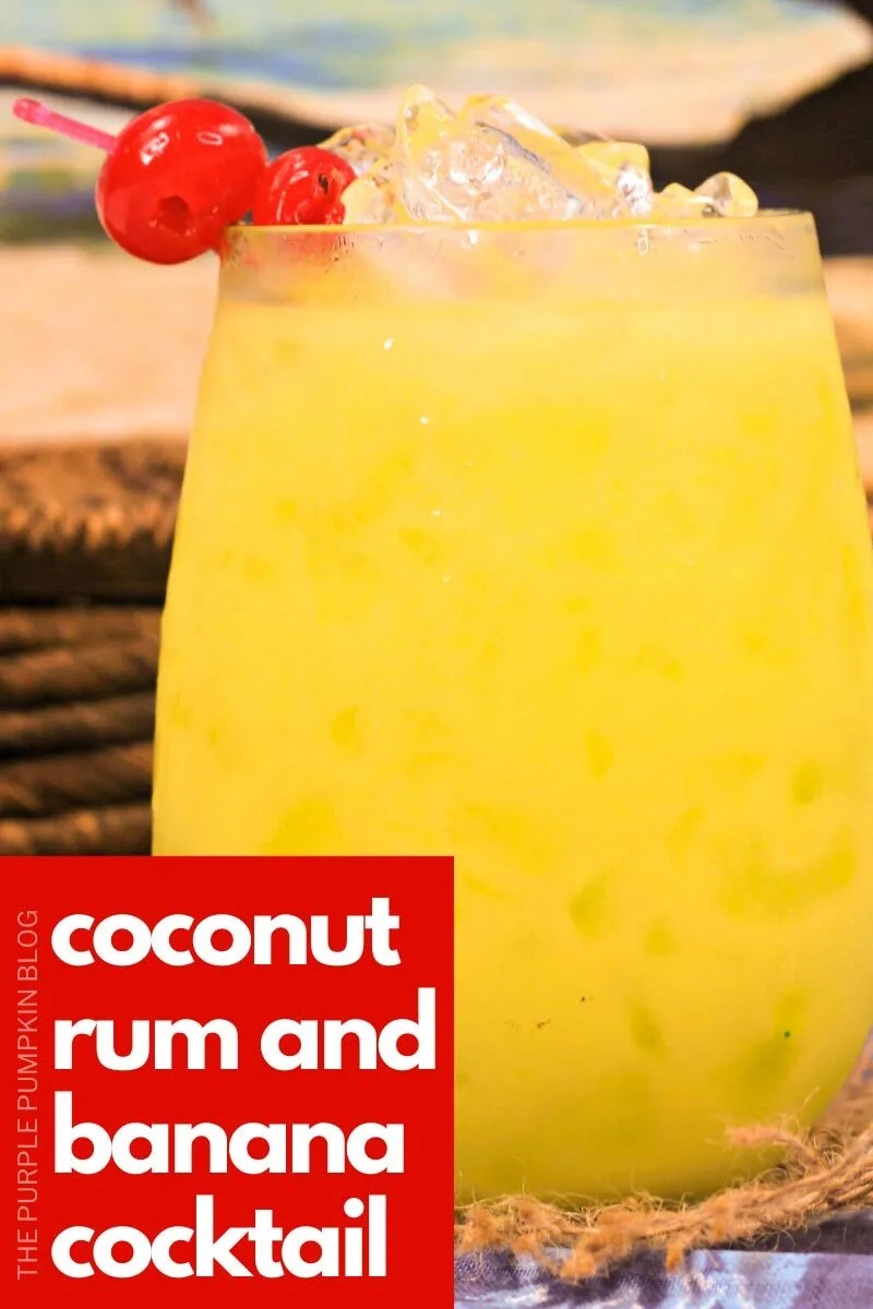 Banana Colada - A Tropical Rum Banana Cocktail for Parties