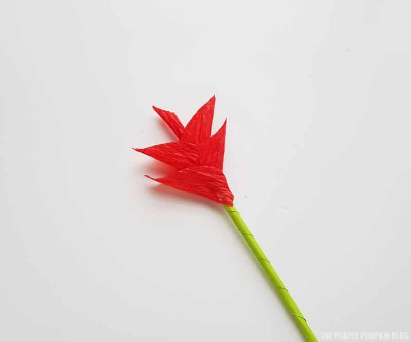 Crepe Paper Ginger Flowers Craft