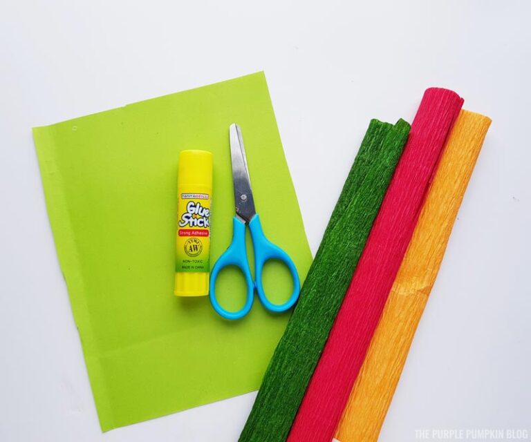 Crepe Paper Ginger Flowers Craft