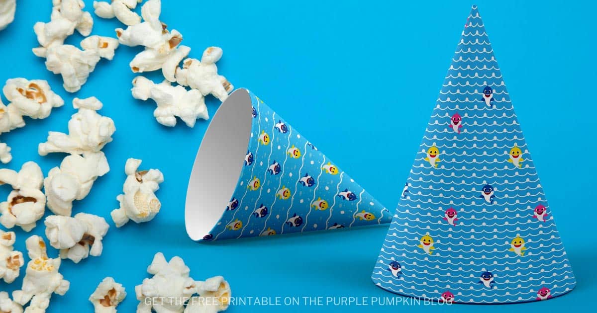 Paper Popcorn Cone Template