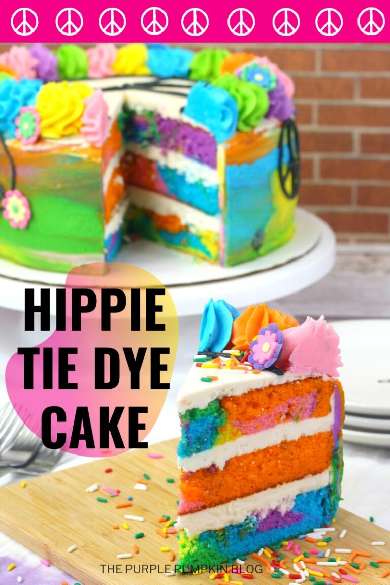 Totally Awesome Hippie Tie Dye Cake for 60s Parties