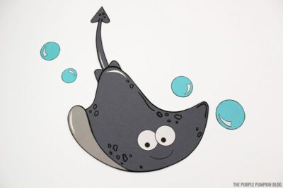 Paper Stingray Craft with Free Printable Template!