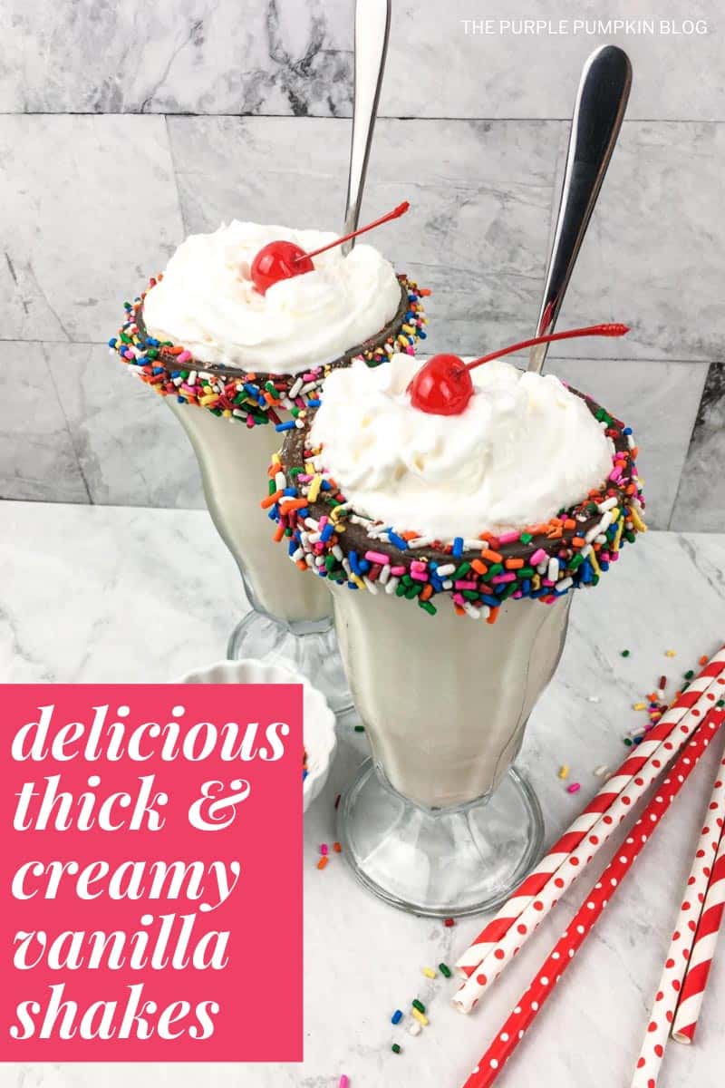 Thick & Creamy Vanilla Milkshakes