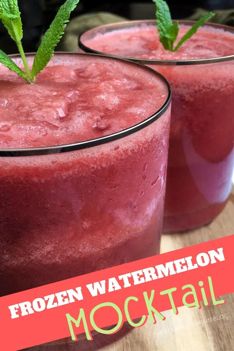 Frozen Watermelon Slush Mocktail (or Spike It With Booze!)