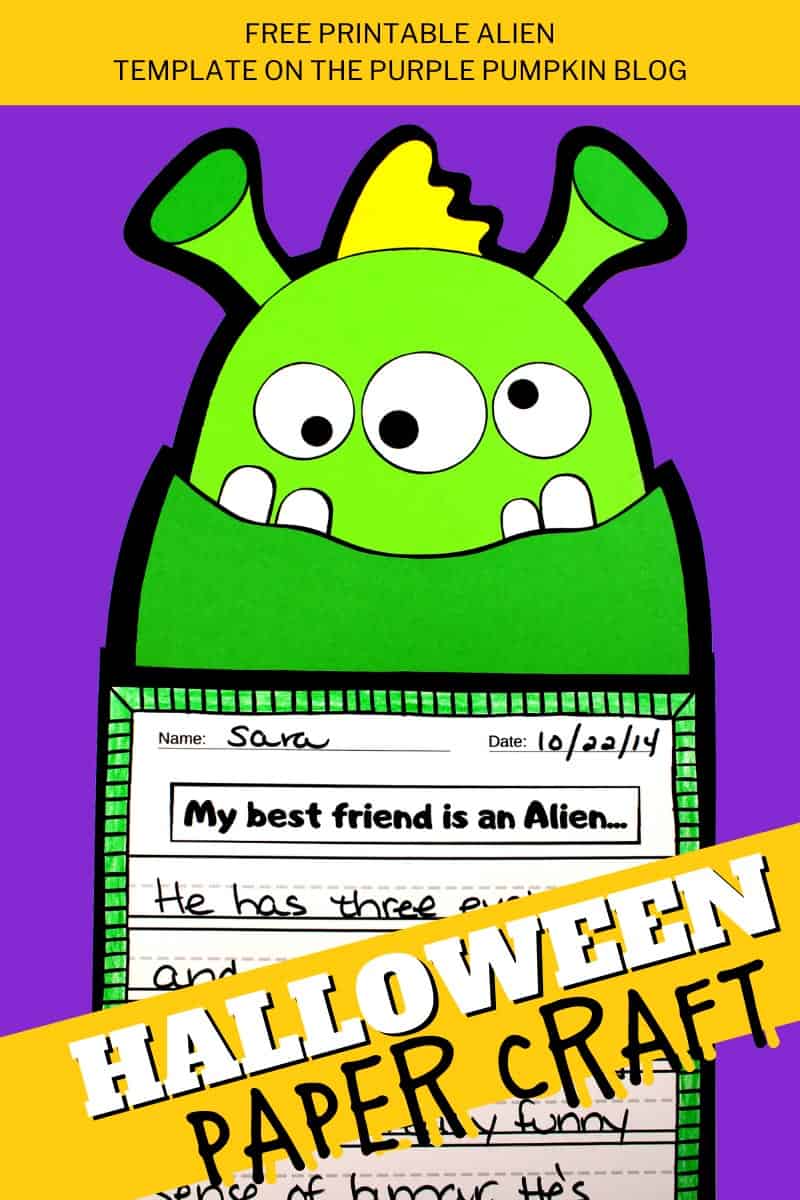 Alien Craftivity – Halloween Kids Craft & Creative Writing Project