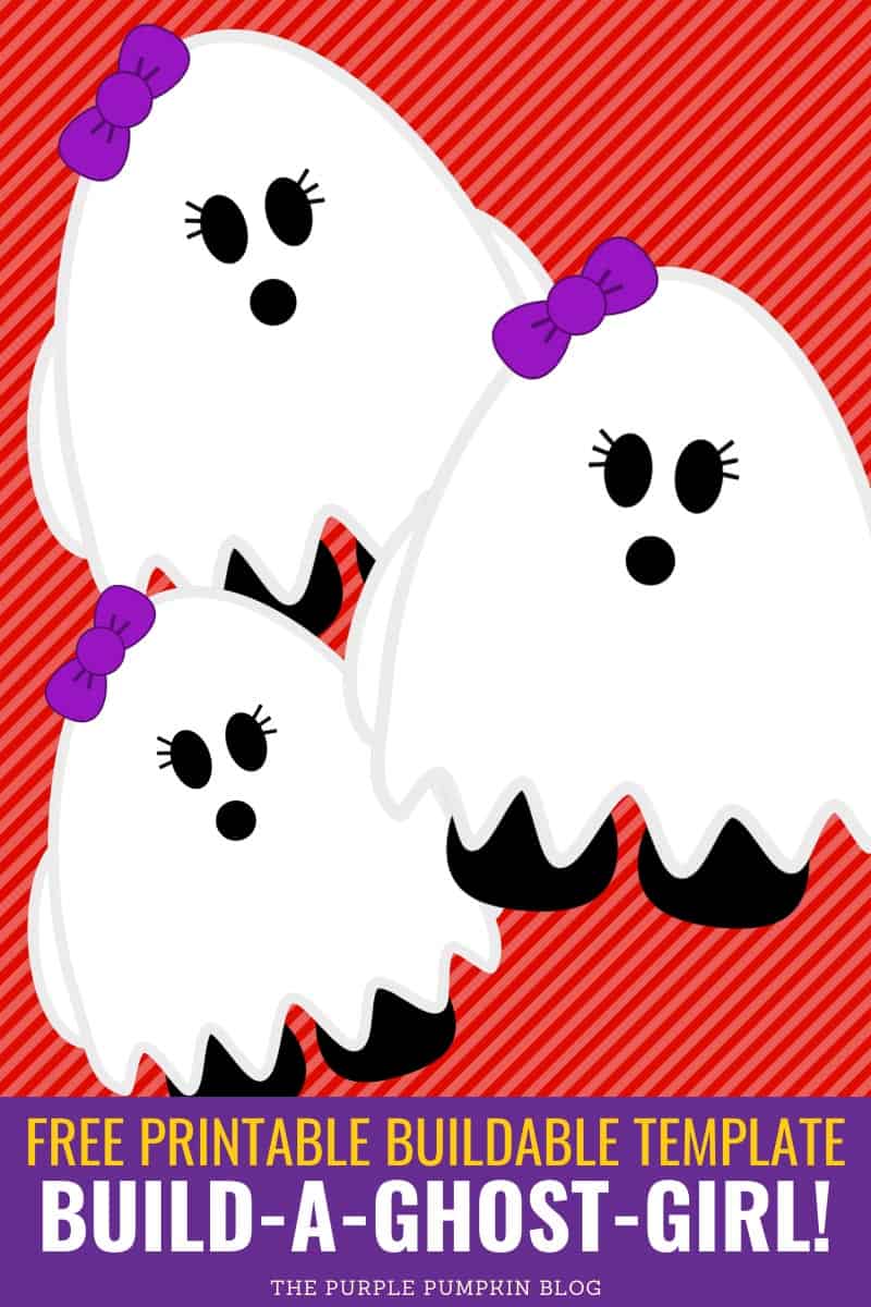 Build a Ghost Girl! Free Printable Halloween Paper Craft