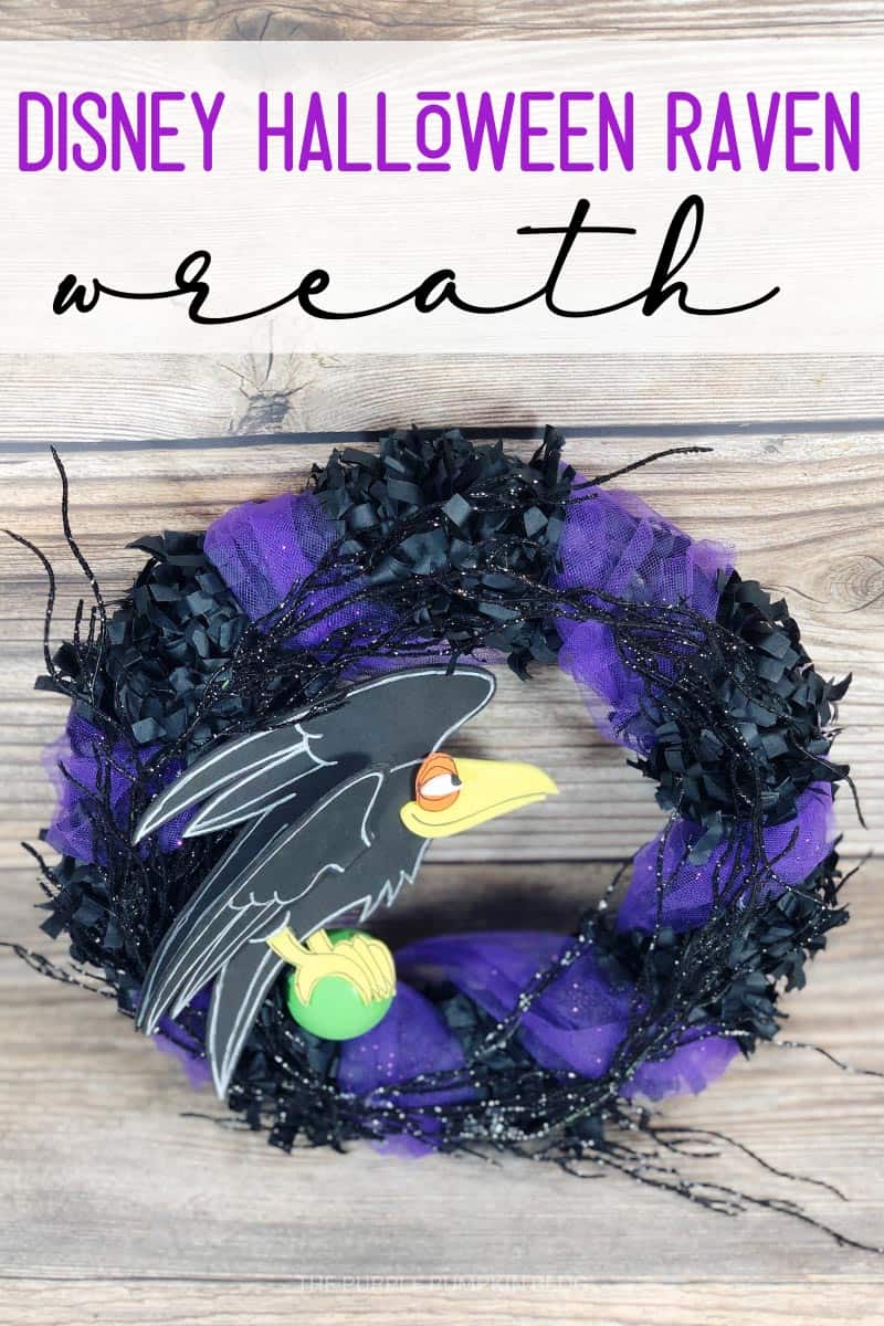 Disney Villain Maleficent's Diablo Raven Wreath for Halloween