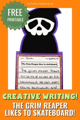 Grim Reaper Craftivity – Halloween Kids Craft & Creative Writing