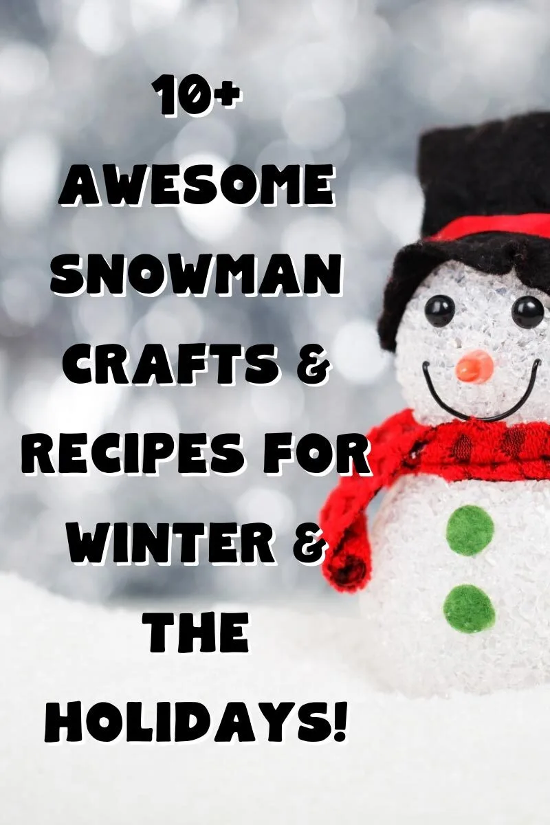 10+ Awesome Snowman Crafts & Recipes for Winter & The Holidays!
