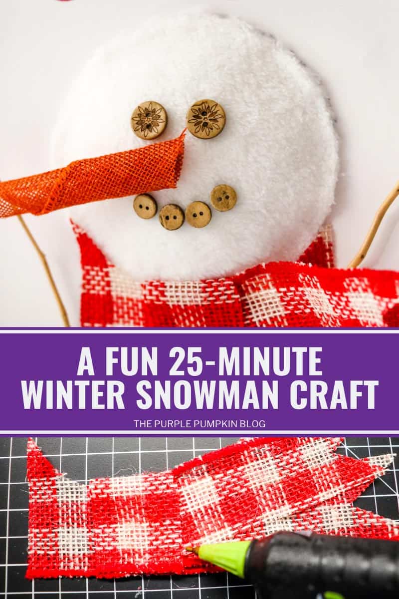"Let It Snow" Snowman Sign Craft using a Cricut