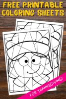 Free Printable Thanksgiving Pilgrim Girl Coloring Sheet