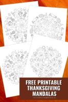 Free Printable Thanksgiving Mandalas To Download and Color