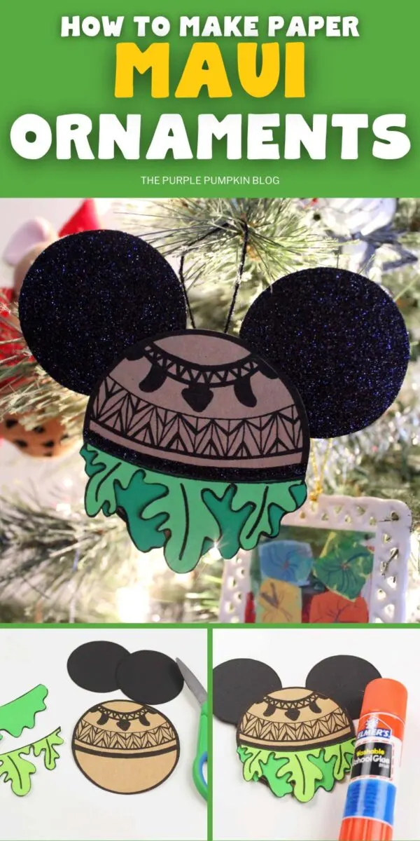 Disney's Maui Christmas Ornament Craft - You're Welcome!