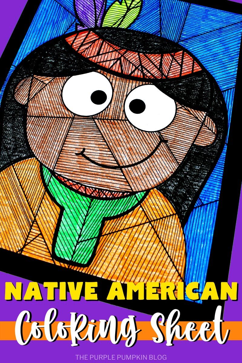Coloring Pages Native American Boy