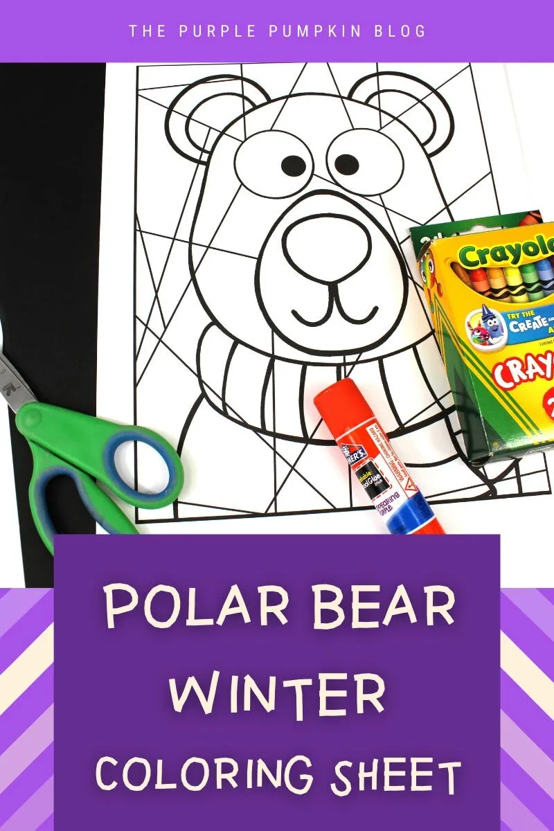 Winter Polar Bear Coloring Pages