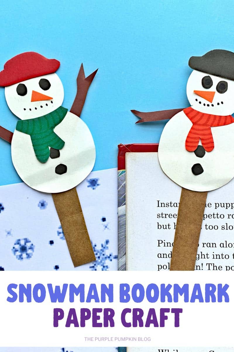 Fun & Simple Paper Snowman Bookmark Craft for Kids Cute Winter Craft!