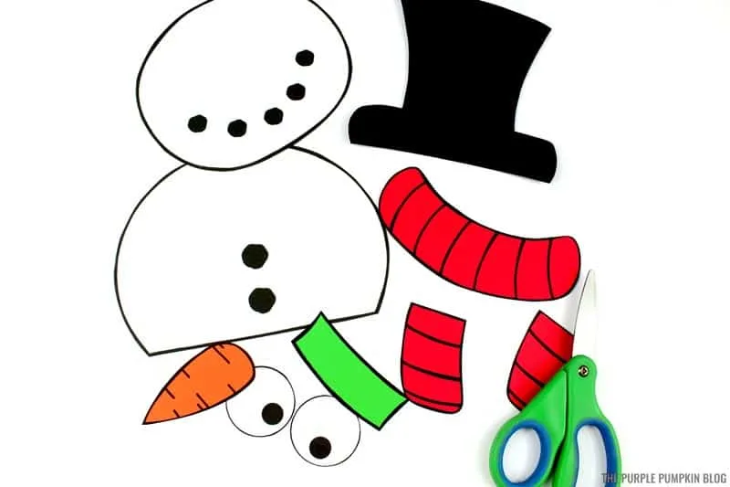 Clipart Snowman Outline Paper