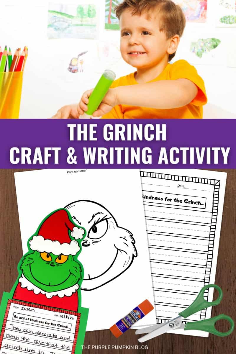 Free Printable Grinch Craftivity & Creative Writing Project