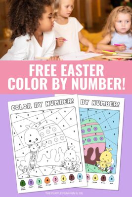 Free Easter Chicks Color By Numbers Printable