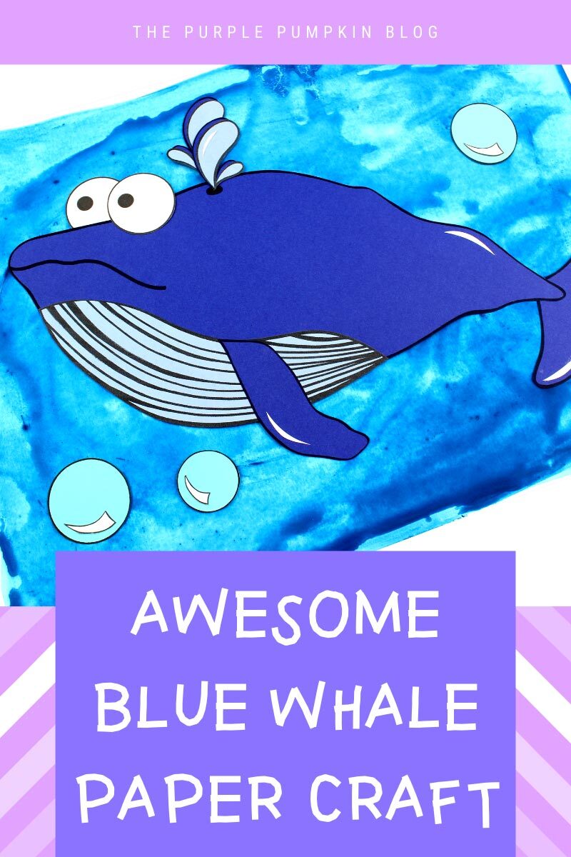 Paper Blue Whale Craft – An Awesome Under The Sea Activity!