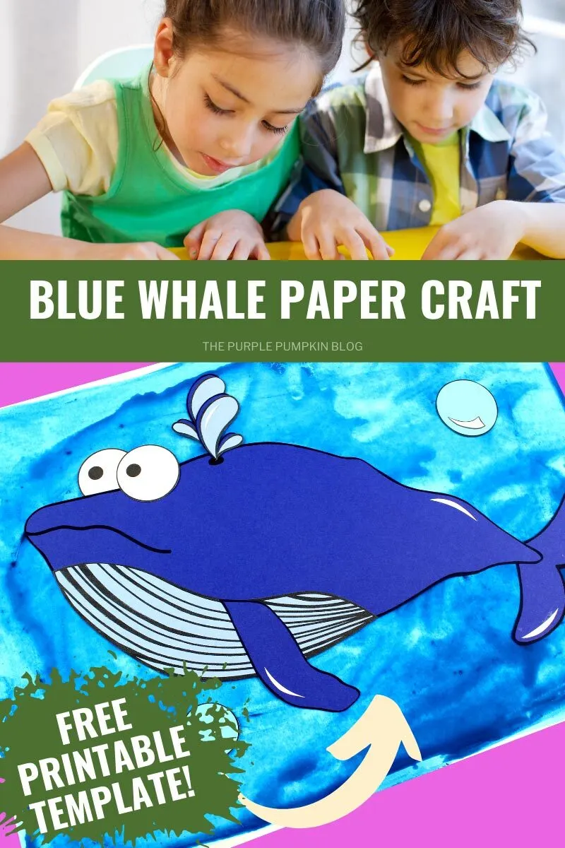 Paper Blue Whale Craft – An Awesome Under The Sea Activity!