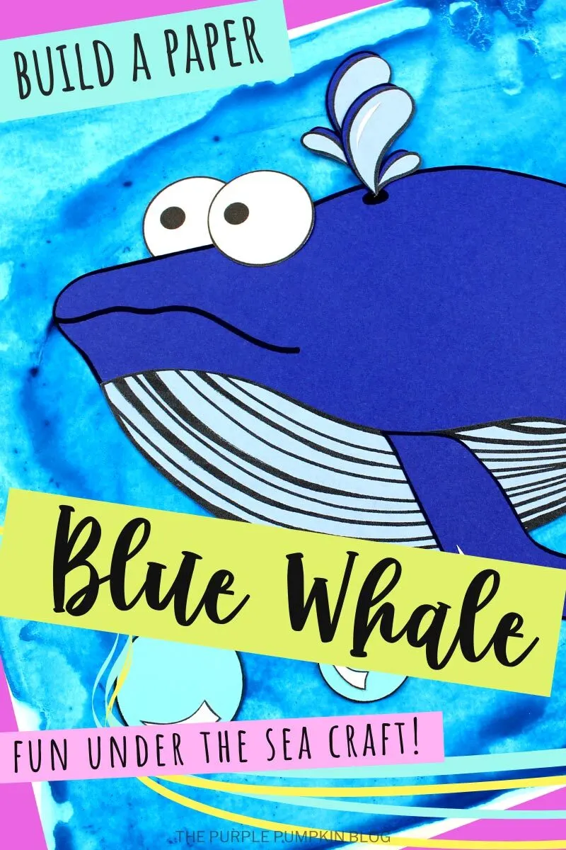 Paper Blue Whale Craft – An Awesome Under The Sea Activity!