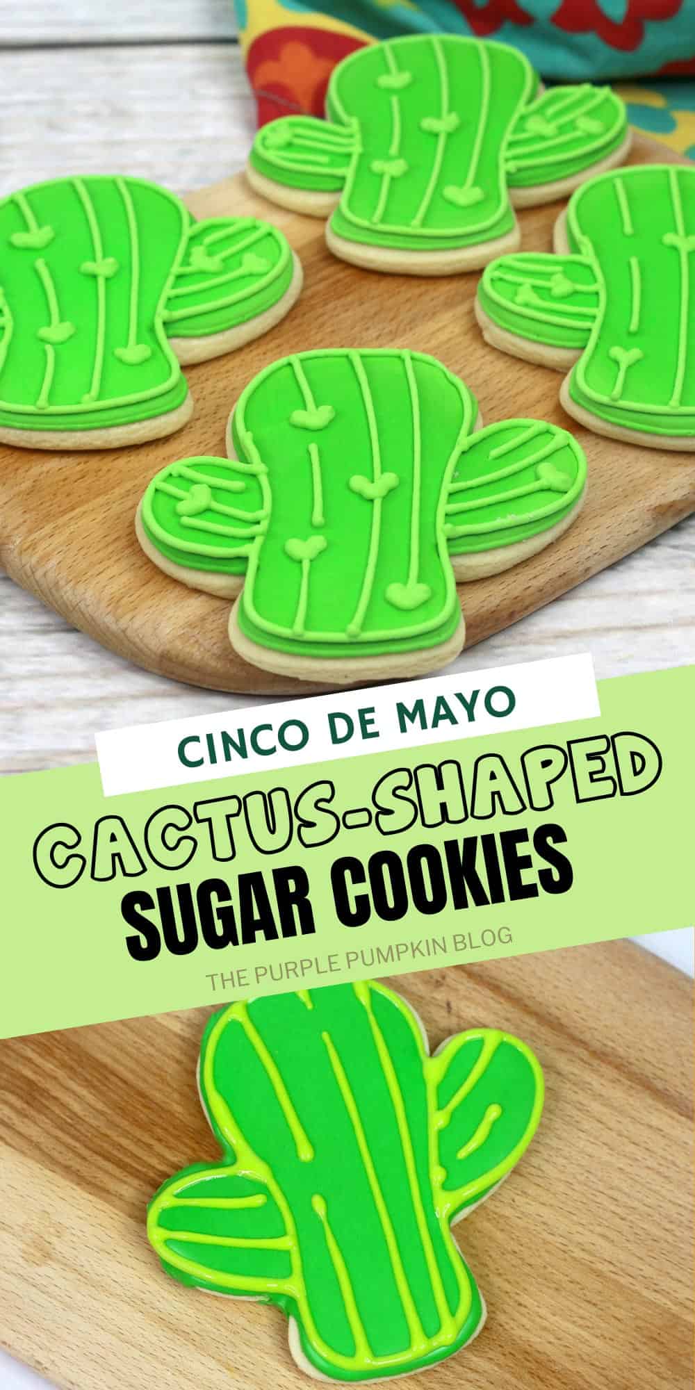 How To Make Decorated Cactus Cookies with Royal Icing