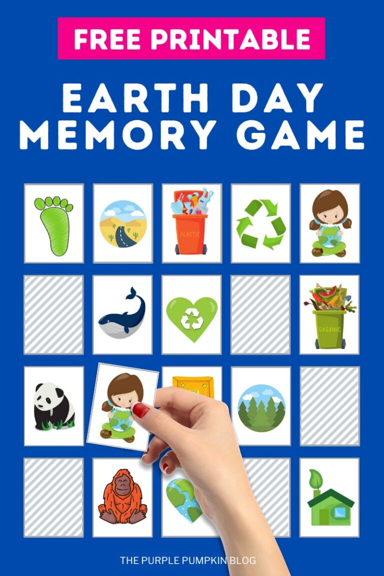 Free Printable Earth Day Memory Game Cards