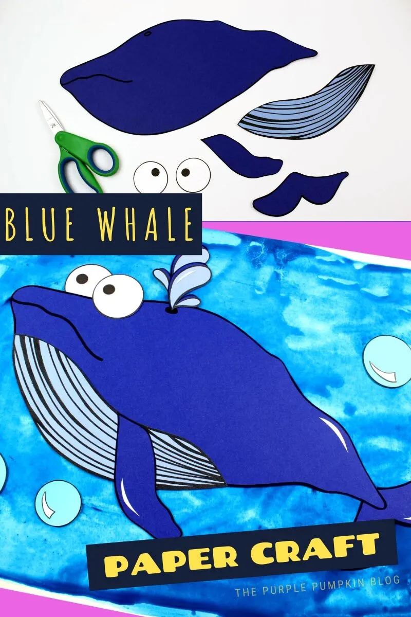 Paper Blue Whale Craft – An Awesome Under The Sea Activity!