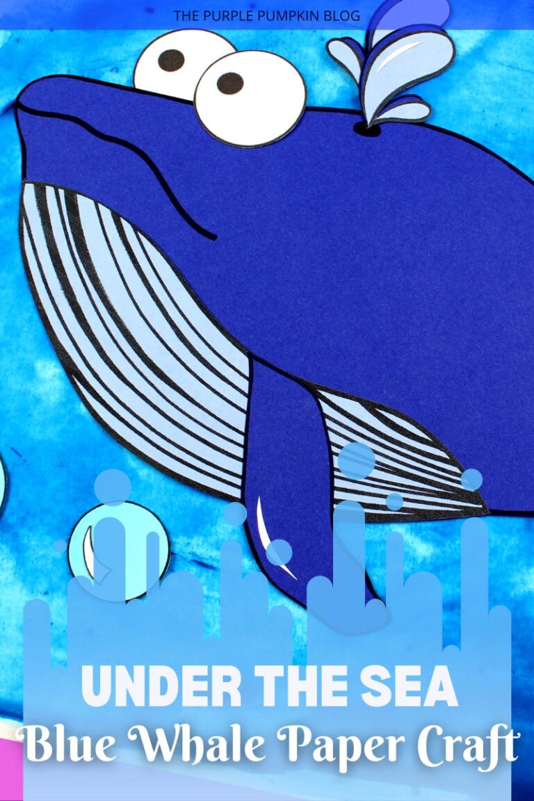 Paper Blue Whale Craft – An Awesome Under The Sea Activity!