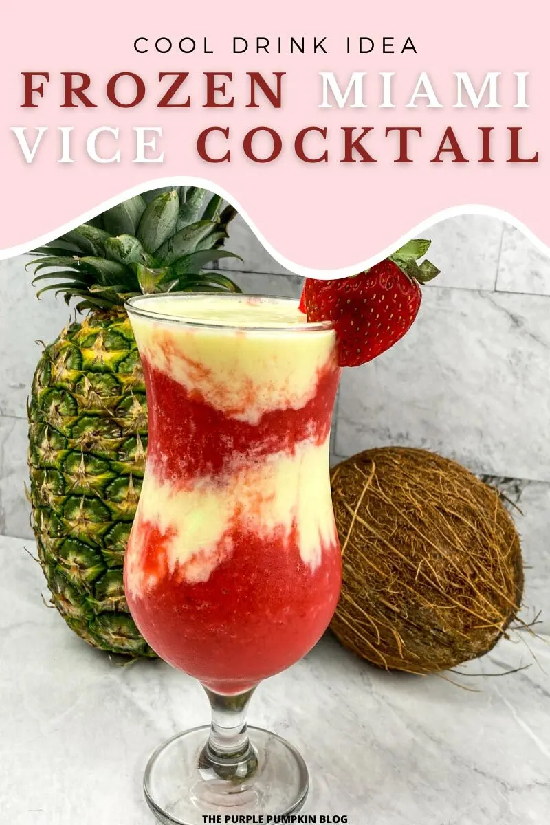 Frozen Miami Vice Recipe | Rum Cocktail To Make