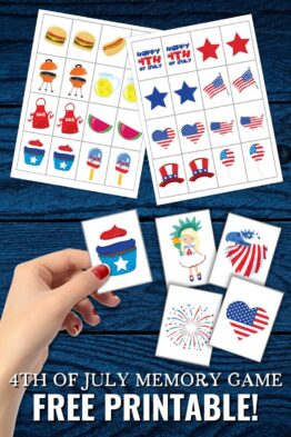 Free Printable 4th of July Memory Game Cards for Independence Day Fun!