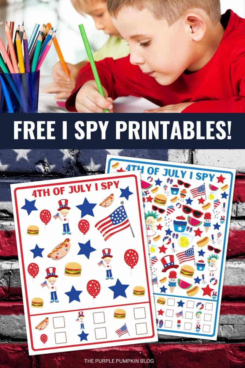 4th of July I Spy Printable! Fun Search & Count Game for Kids!