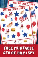 4th of July I Spy Printable! Fun Search & Count Game for Kids!
