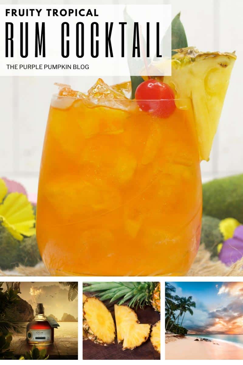 Fruity Island Escape - A Tropical Rum Cocktail for Summer!