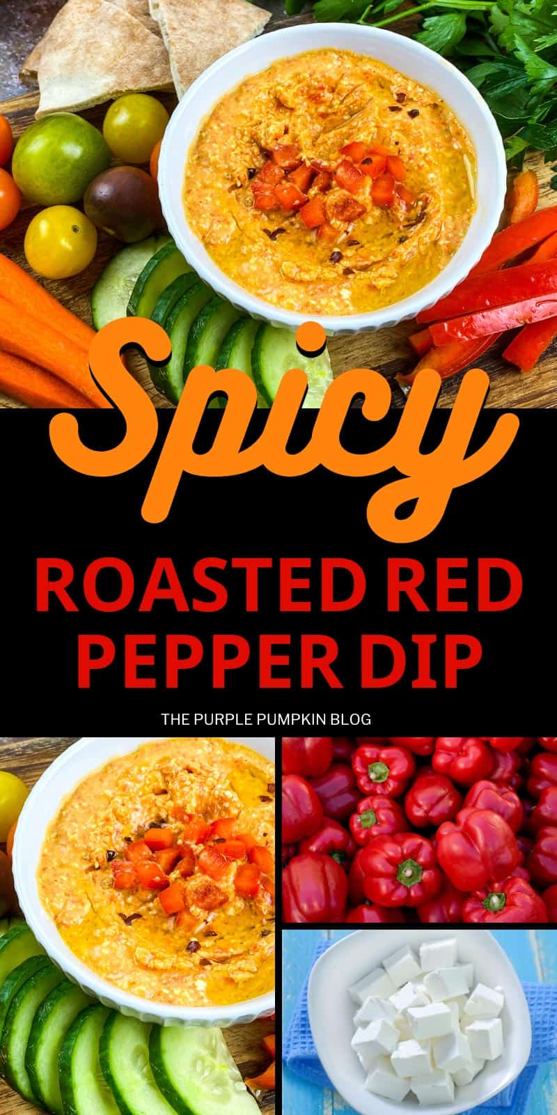 Easy To Make Spicy Roasted Red Pepper and Feta Dip (Htipiti)