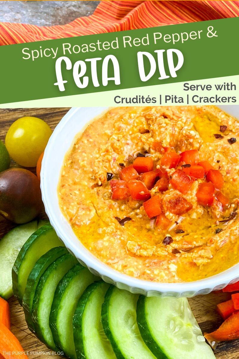 Easy To Make Spicy Roasted Red Pepper and Feta Dip (Htipiti)