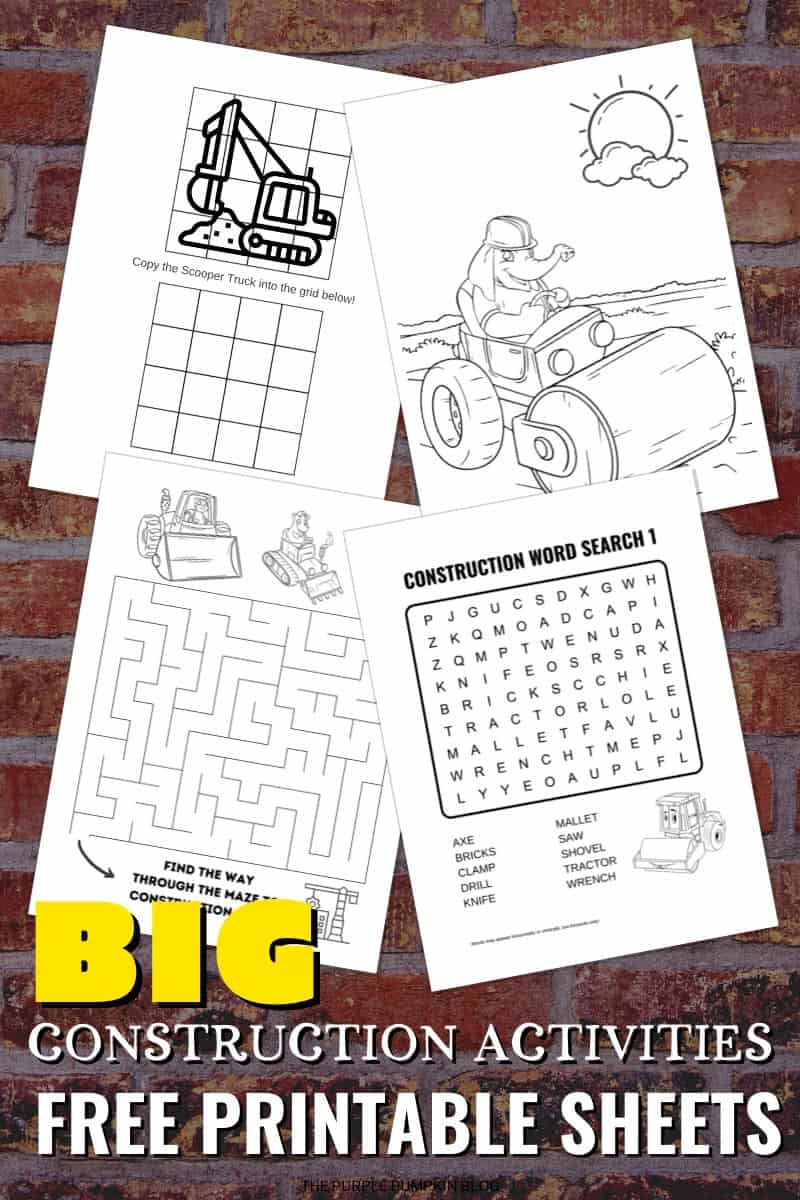 Free Printable Big Construction Vehicles Coloring Pages