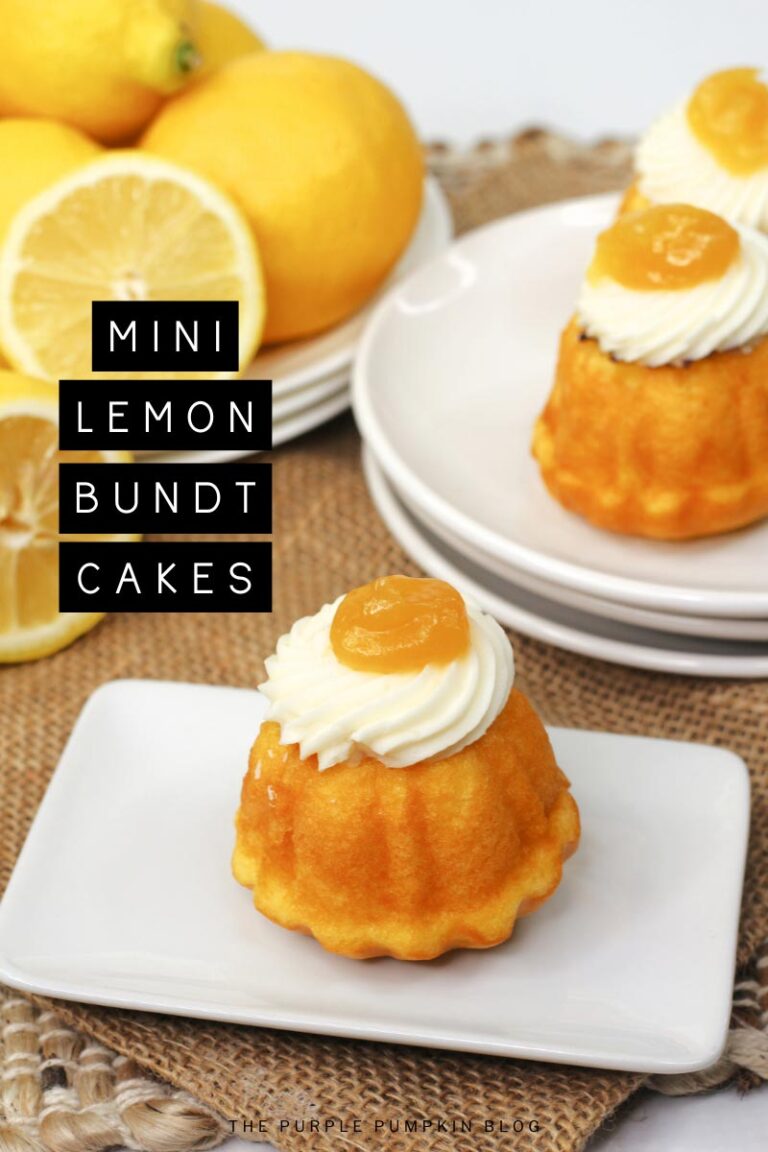 Mini Lemon Bundt Cakes for Afternoon Tea Parties