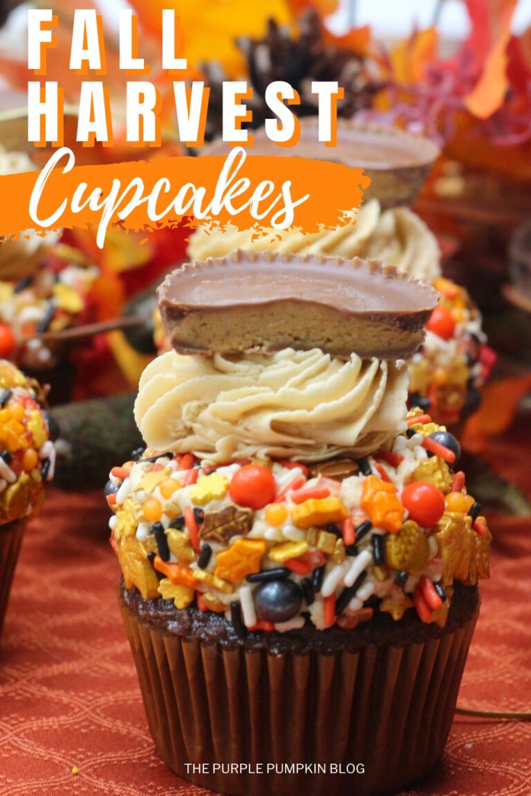 Fall Harvest Cupcakes with Peanut Butter Frosting