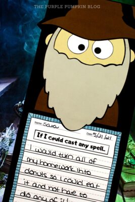 Wizard Craftivity – Halloween Kids Craft & Creative Writing Project