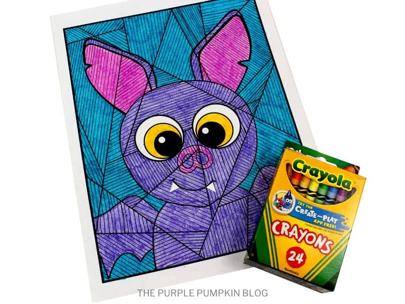 Free Printable Bat Coloring Sheet & Line Activity for Halloween!